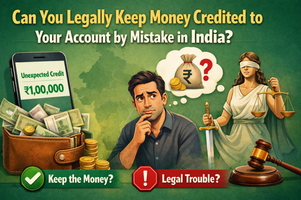 Can You Legally Keep Money Credited to Your Account by Mistake in India ...