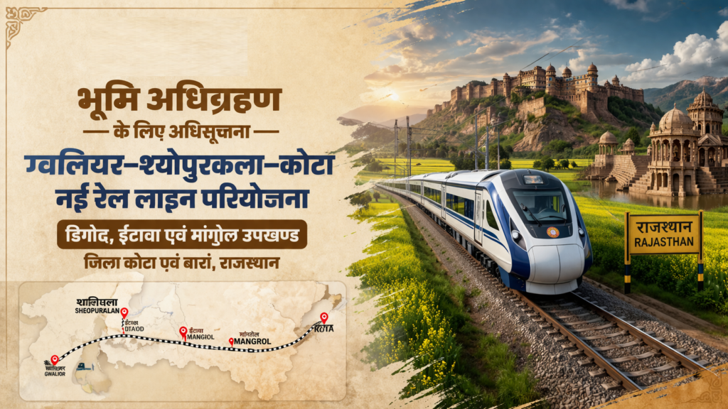 Land Acquisition for Gwalior–Sheopurkalan–Kota New Rail Line Project ...