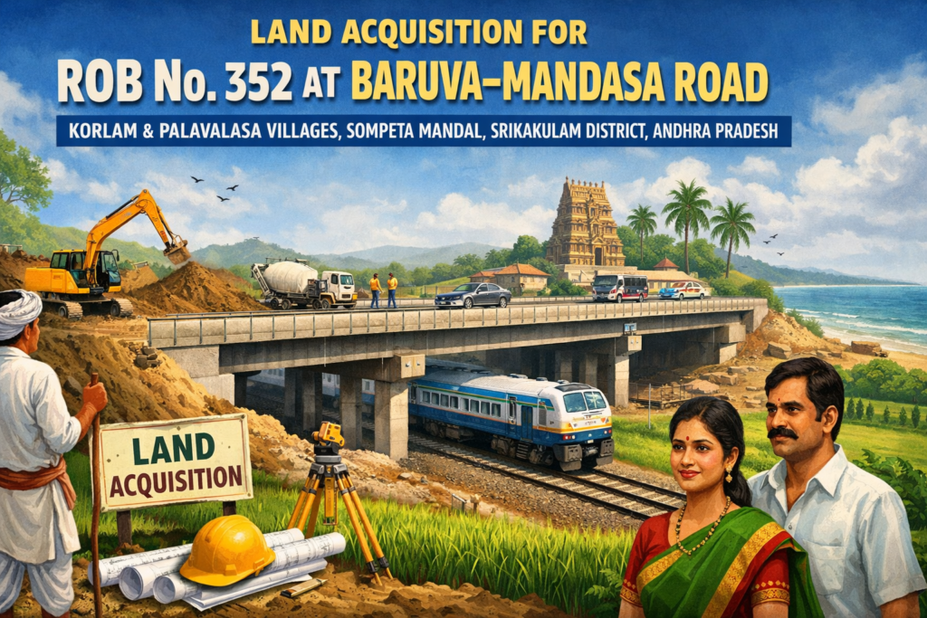 Land Acquisition for ROB No. 352 at Baruva–Mandasa Road (BAV–MMS ...