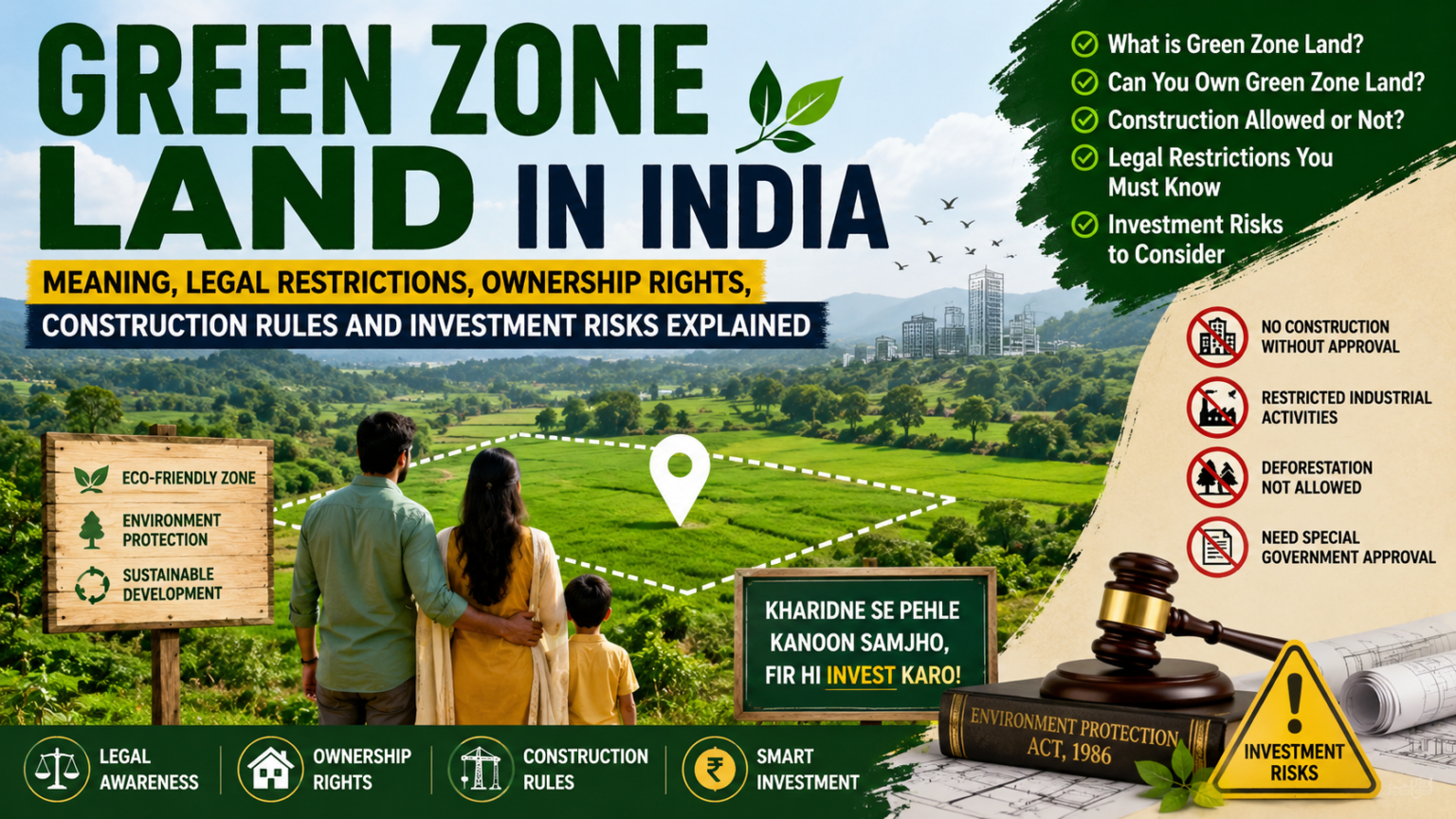Green Zone Land in India: Meaning, Legal Restrictions, Ownership Rights ...