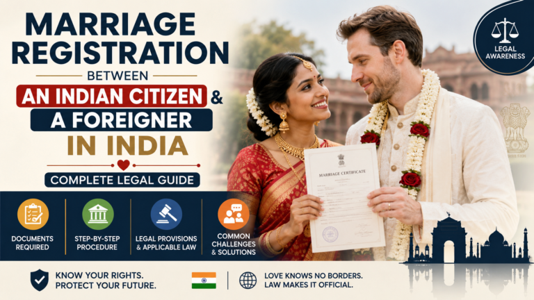 Marriage Registration Between an Indian Citizen and a Foreigner in ...