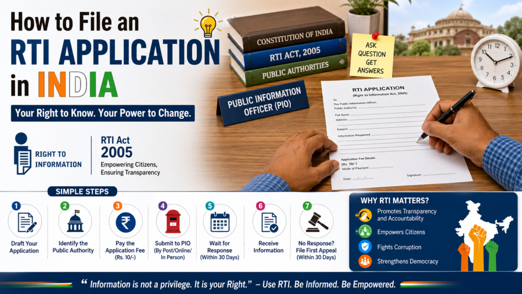 How to File an RTI Application in India: A Step-by-Step Guide to ...