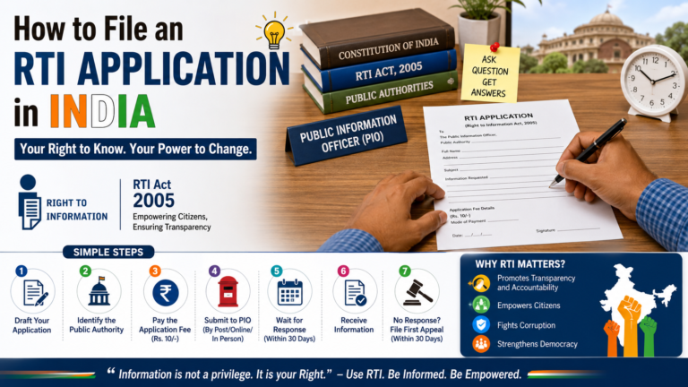 How to File an RTI Application in India: A Step-by-Step Guide to ...